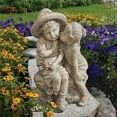 Design Toscano Kids' Kissing Statue: Home & Garden Resin Sculpture ...