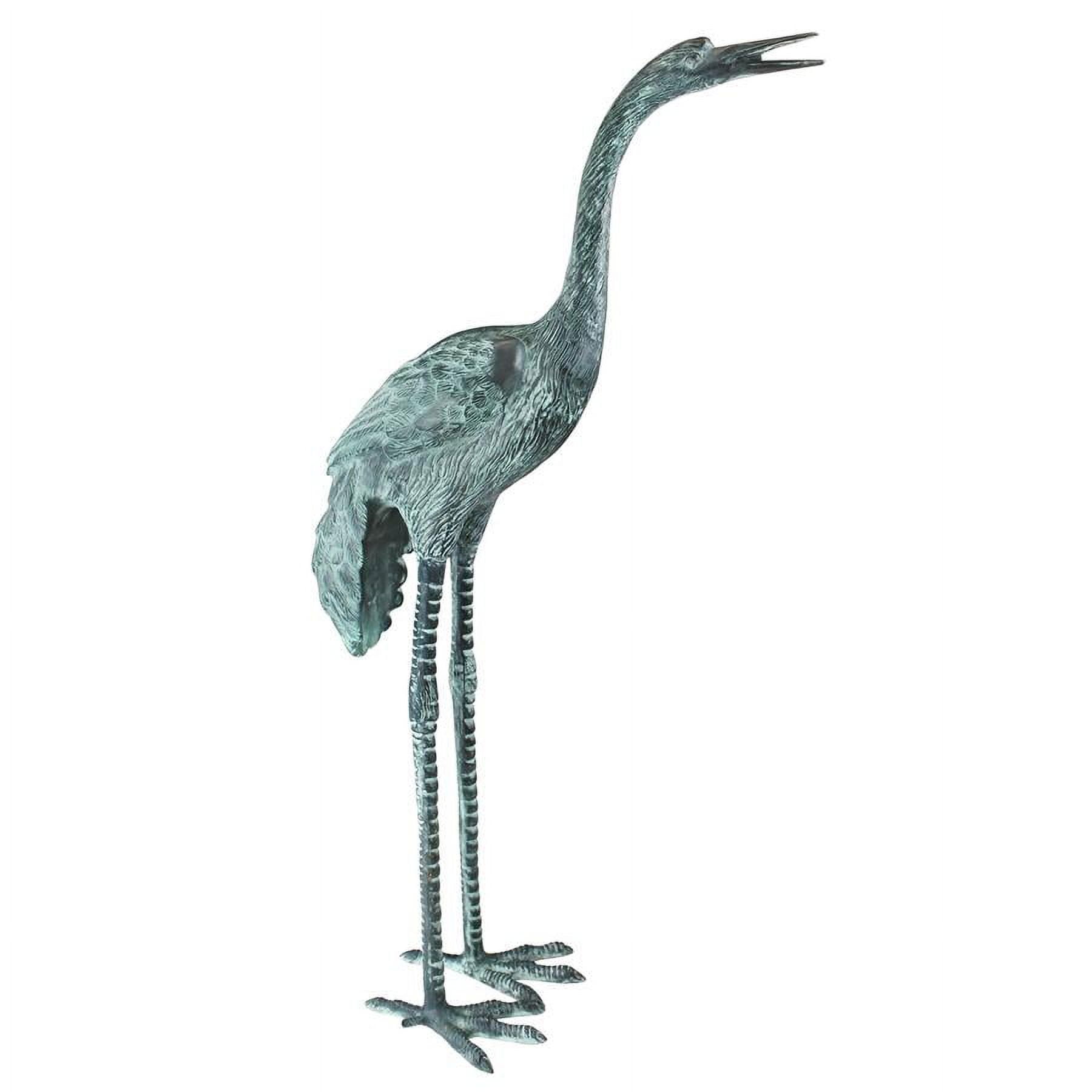 Design Toscano Large Bronze Crane: Straight Neck - Walmart.com