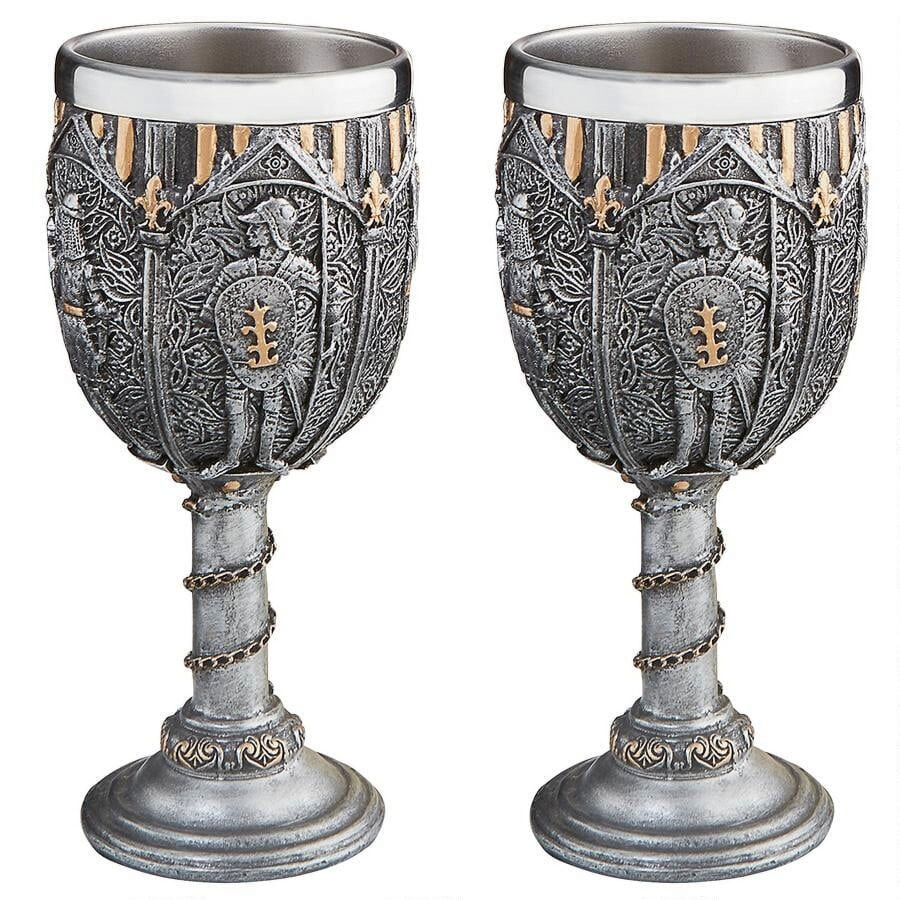 Design Toscano Legion of the King's Knights Royal Gothic Goblet: Set of ...