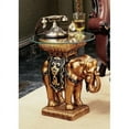 Design Toscano Maharajah Elephant Glass-Topped Sculptural Table ...