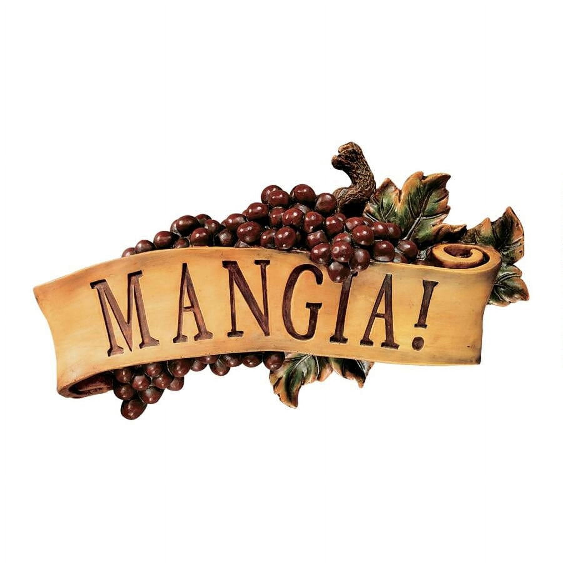 Design Toscano Mangia Italian Signs Grape Wall Sculpture - Walmart.com