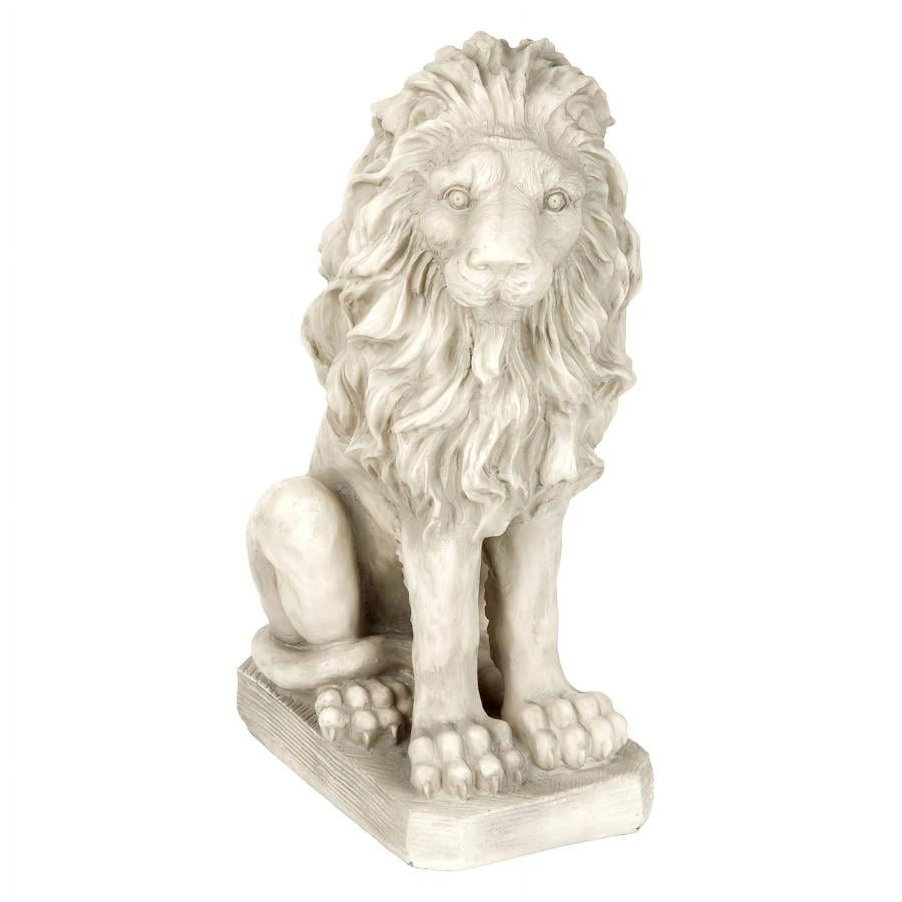 Design Toscano Mansfield Manor Lion Sentinel Statue: Looking Right ...