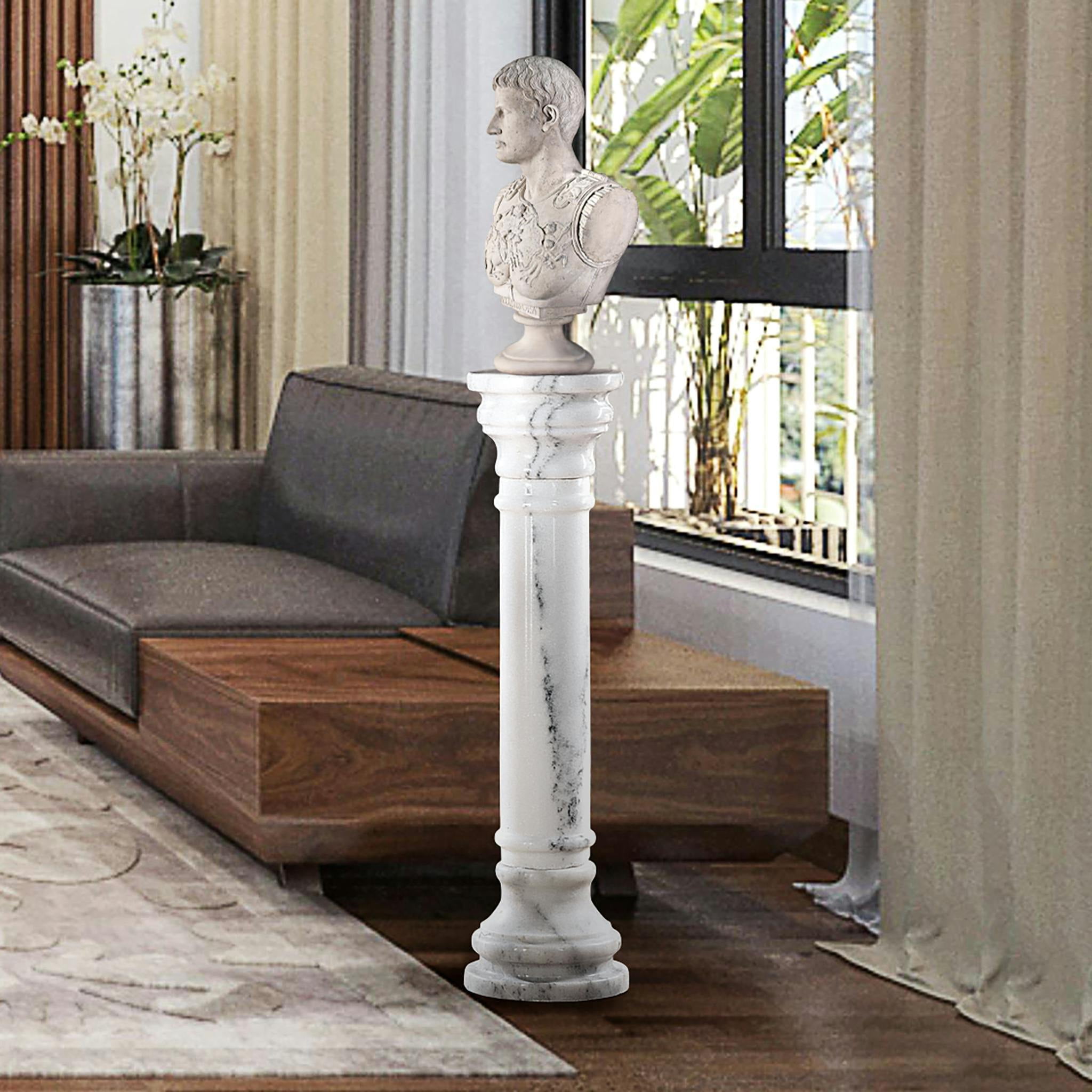 Design Toscano Medium Charcoal Solid Marble Column - Walmart.com