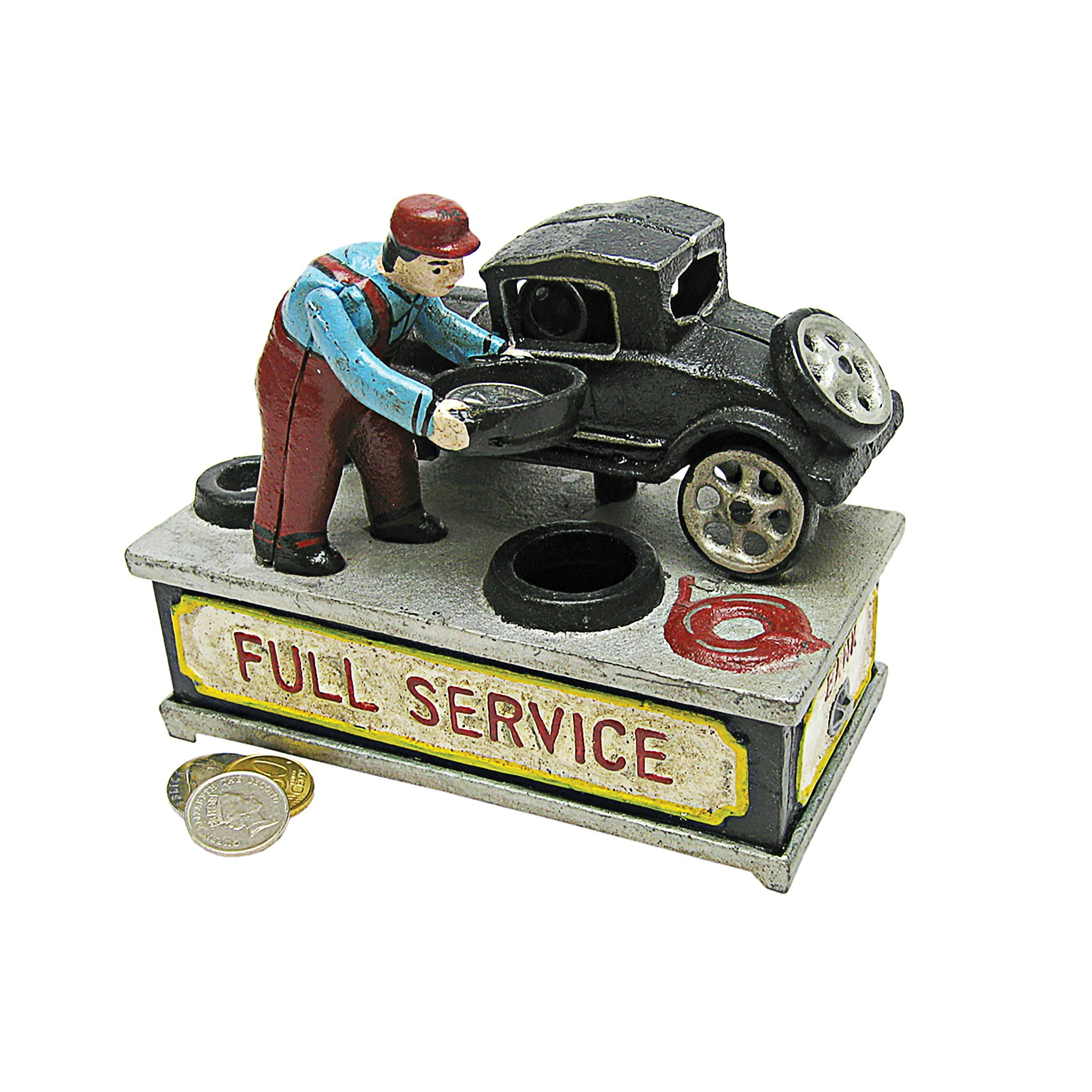 Design Toscano Model T at the Service Station Authentic Foundry Cast ...