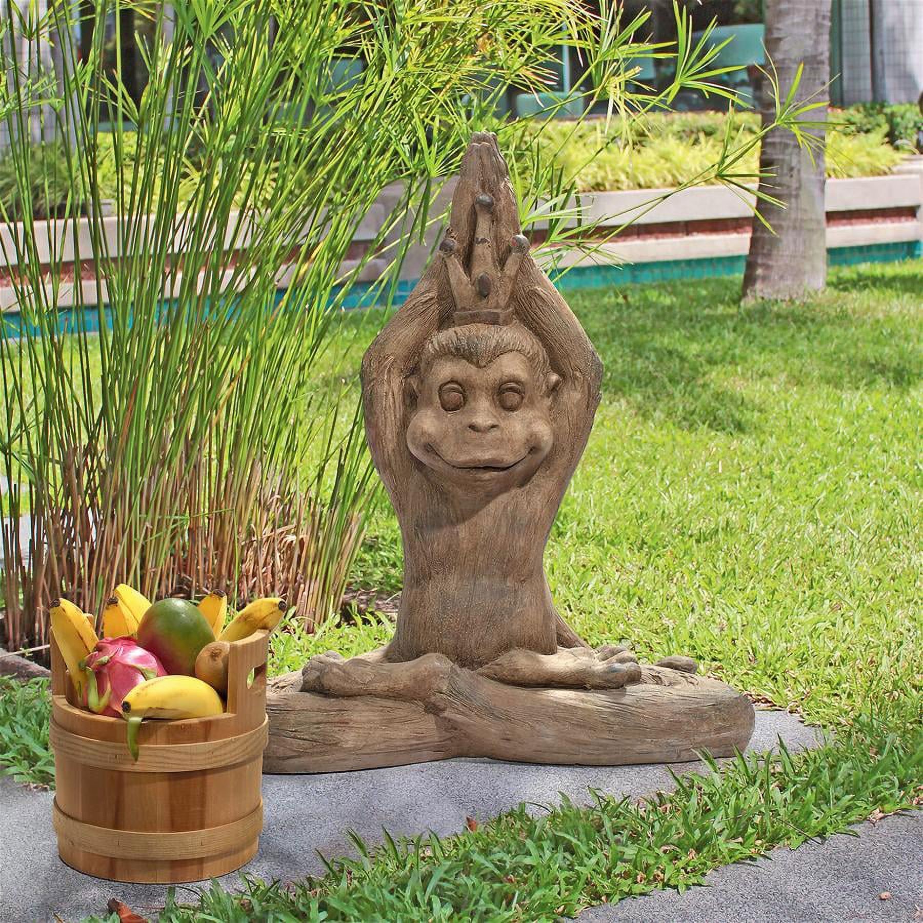 Design Toscano Monkey Mantra Zen Animal Statue - Walmart.com