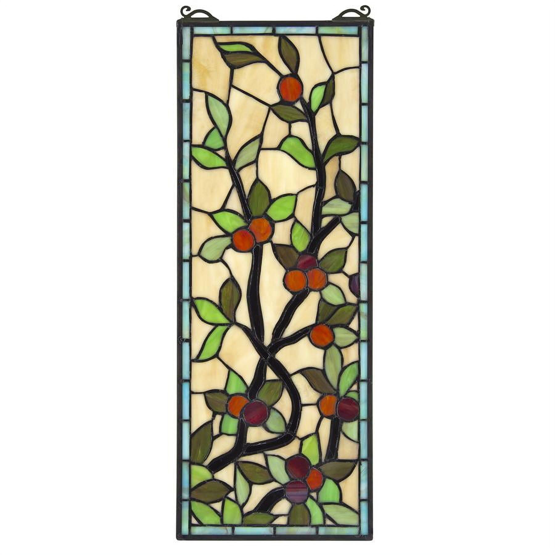 Design Toscano Morris Trellis Tiffany-Style Stained Glass Window ...
