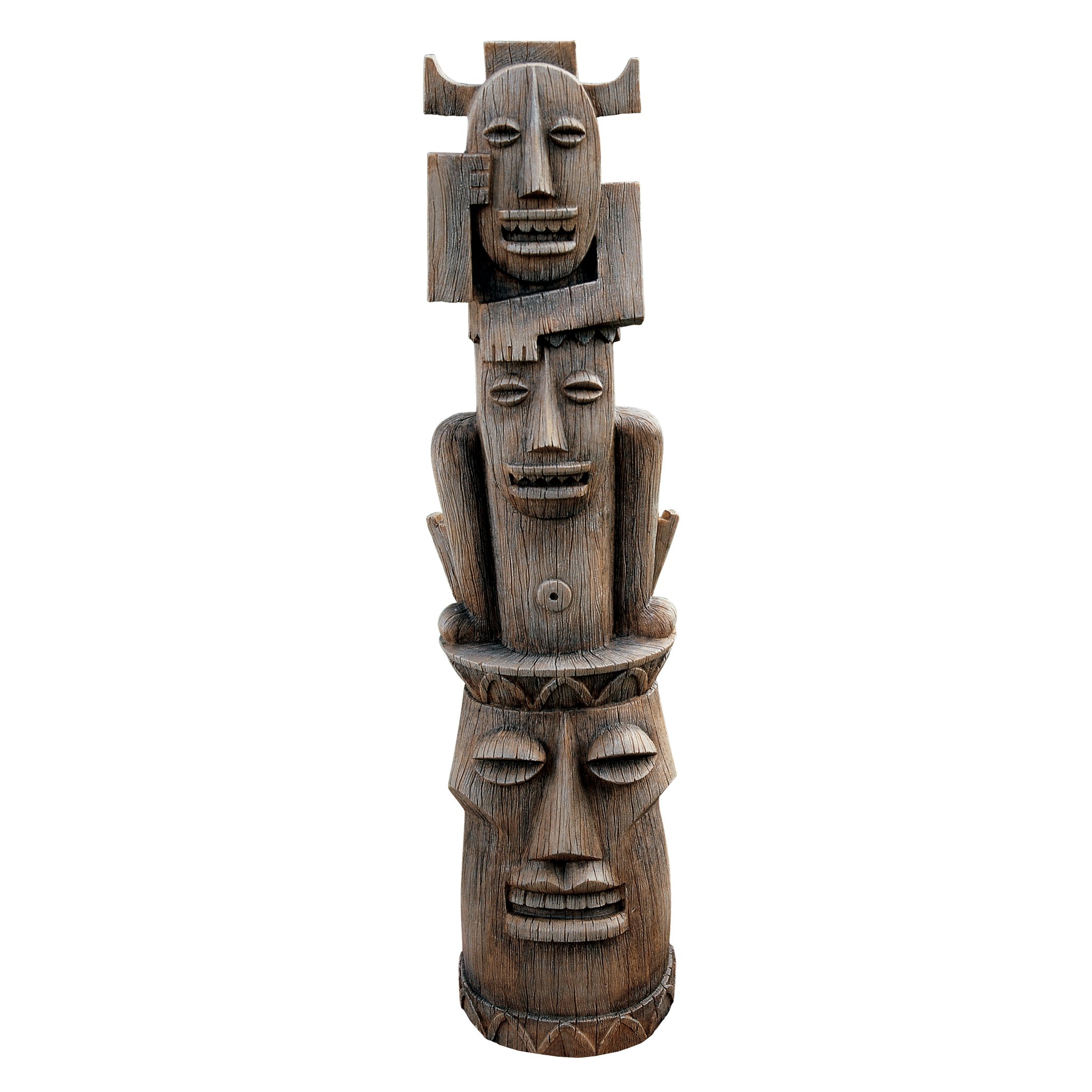 Design Toscano NG31188 Tiki Spirits of The Three Pleasures Totem Pole ...