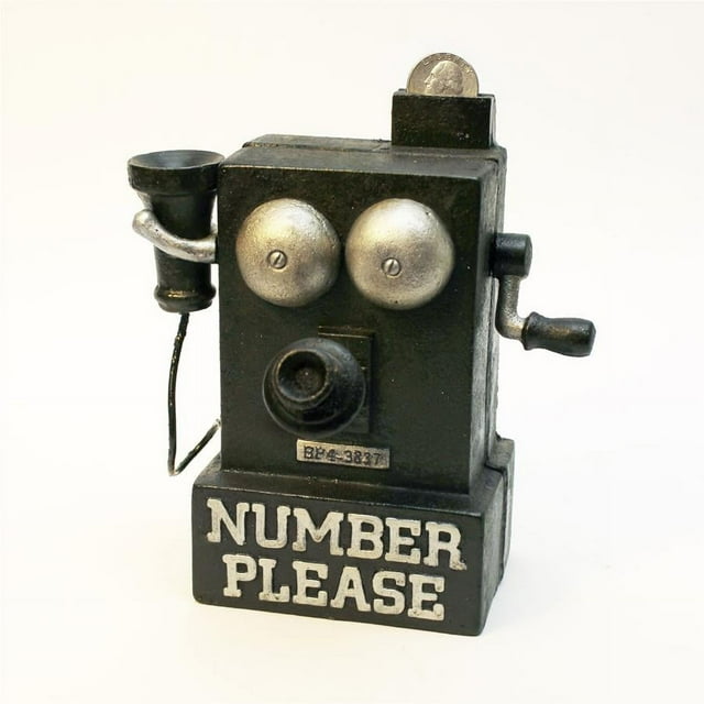 Design Toscano Number Please, Old Fashioned Crank Phone Bank - Walmart.com
