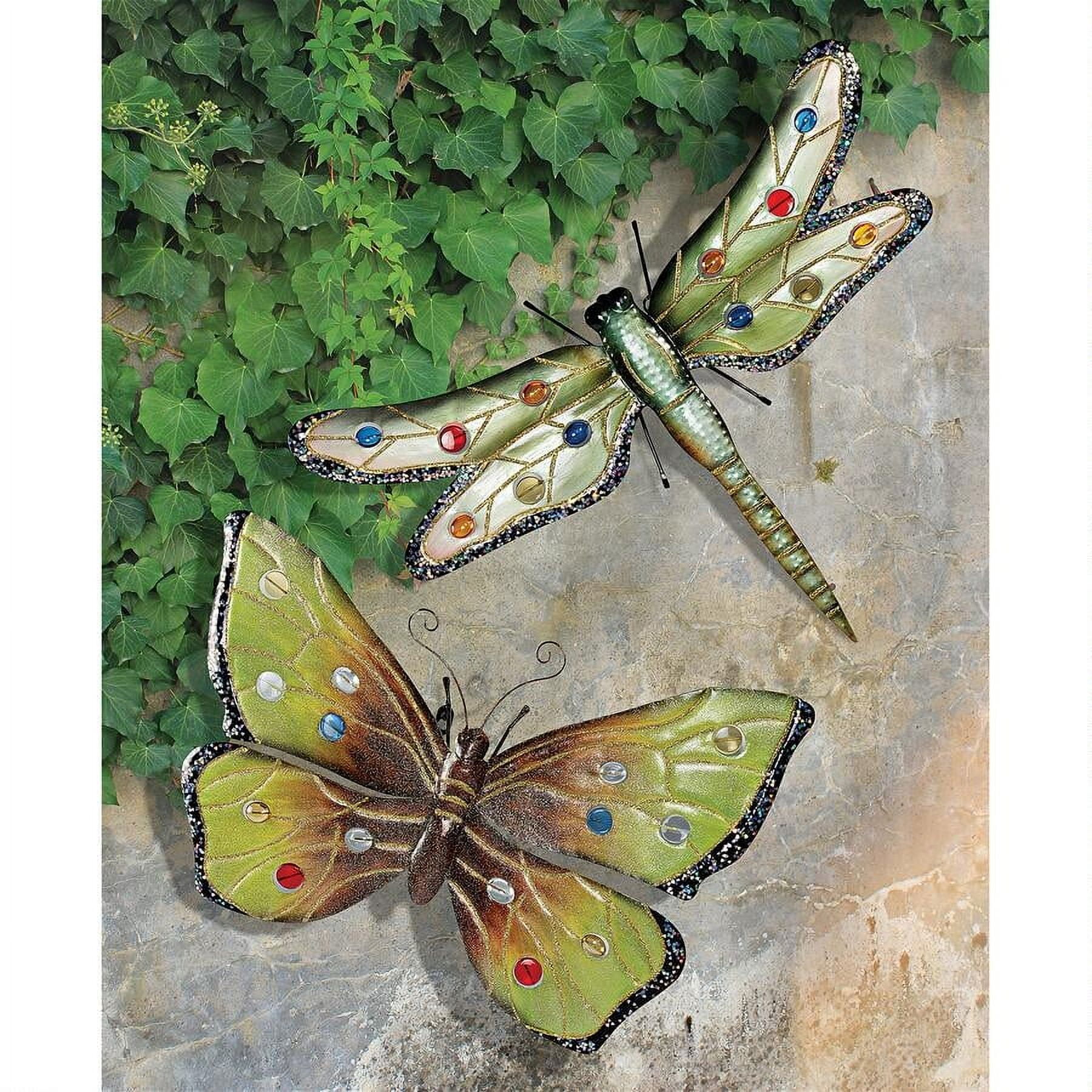Design Toscano Oversized Dragonfly & Butterfly Wall Sculptures ...