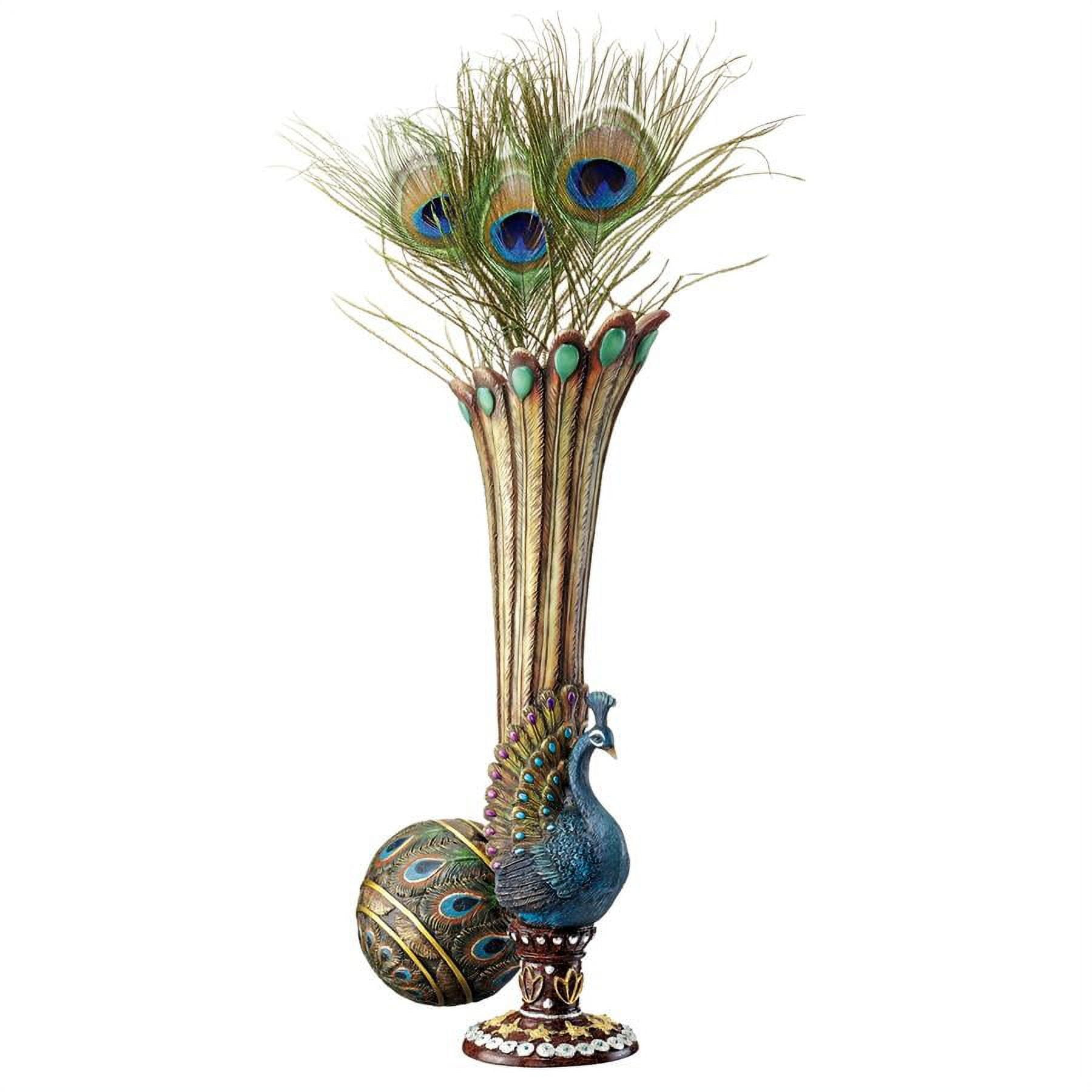 Design Toscano Peacock Bud Vase: Set of Two - Walmart.com