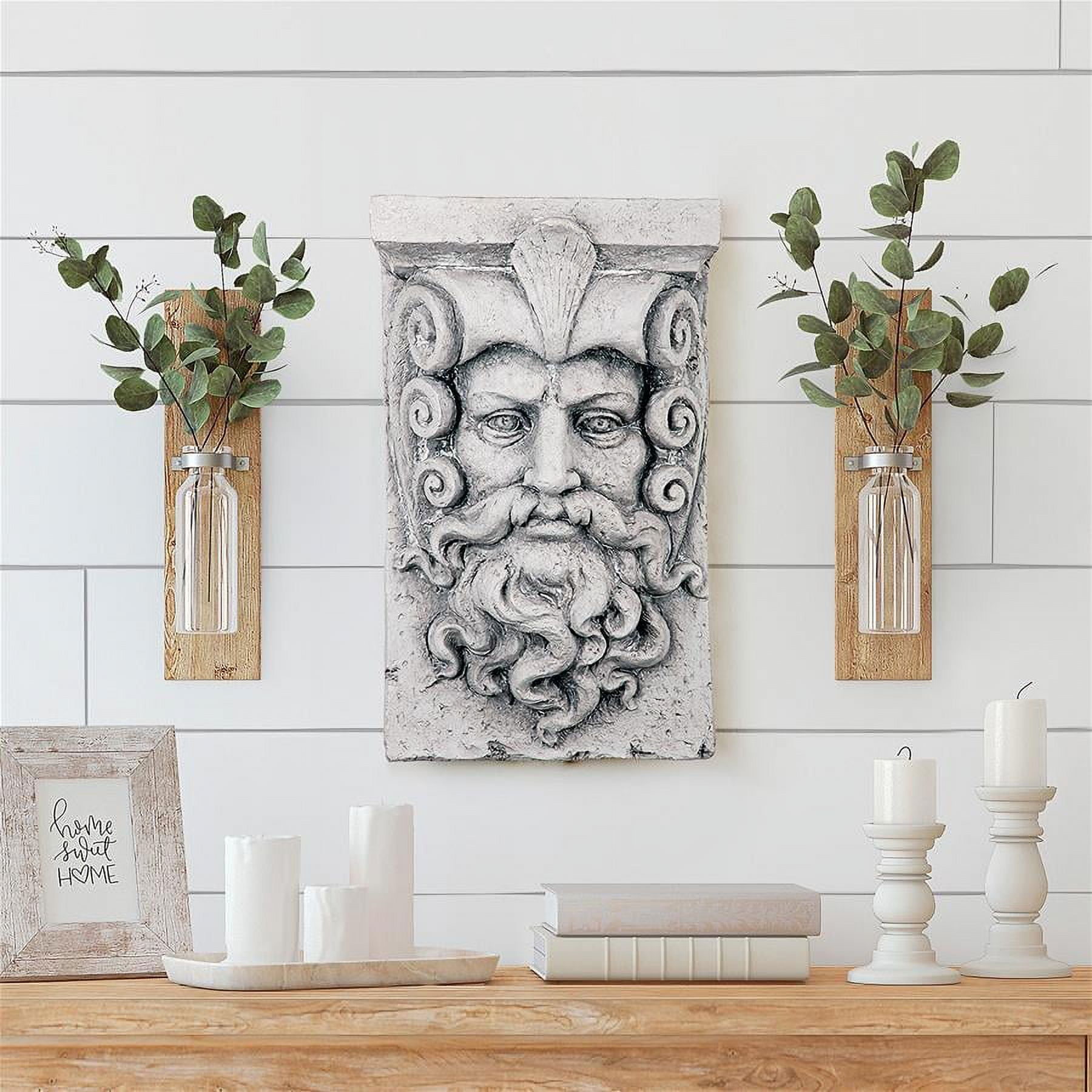 Design Toscano Poseidon, Greek God of the Sea Wall Sculpture - Walmart.com