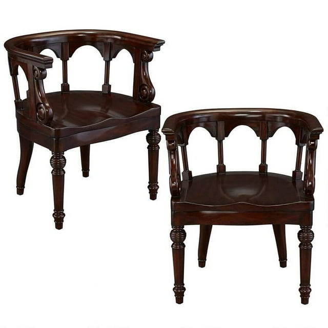 Design Toscano Prince Regent Captain's Chair: Set of Two - Walmart.com