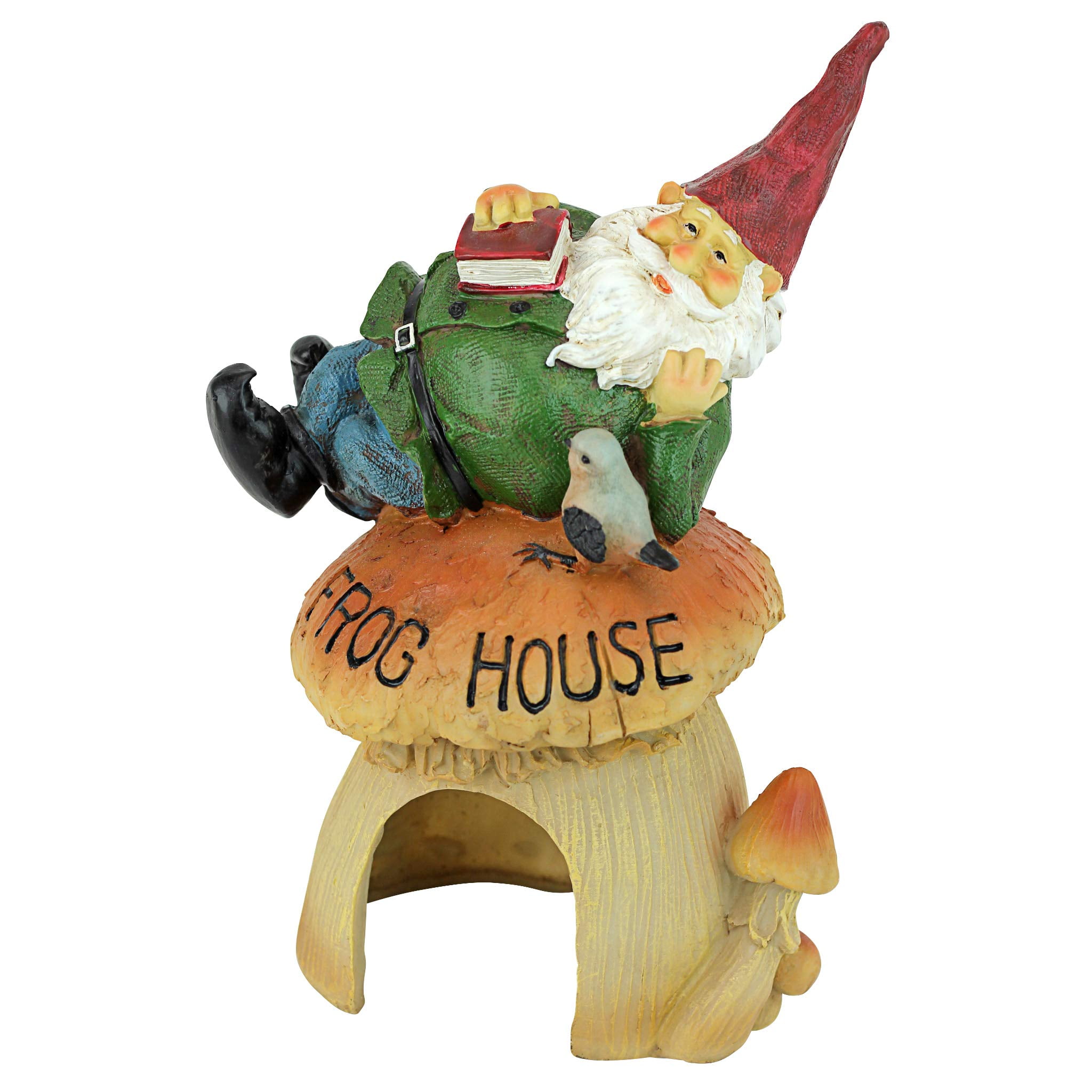 Design Toscano QM20860 EC36 Garden Gnome Statue - Garden Gnome Frog ...