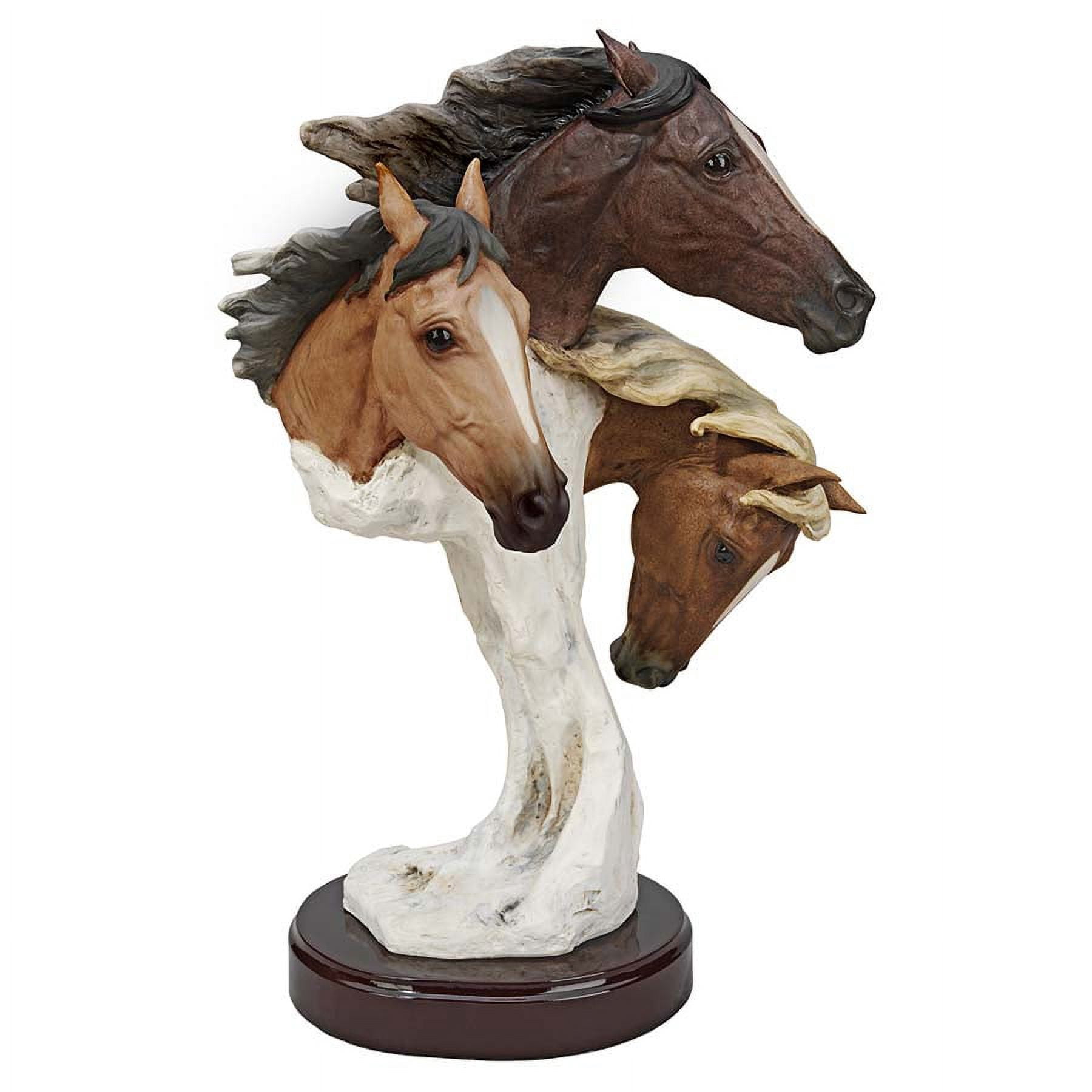 Design Toscano Wild Horse Statue, Racing the Wind, Large Resin ...