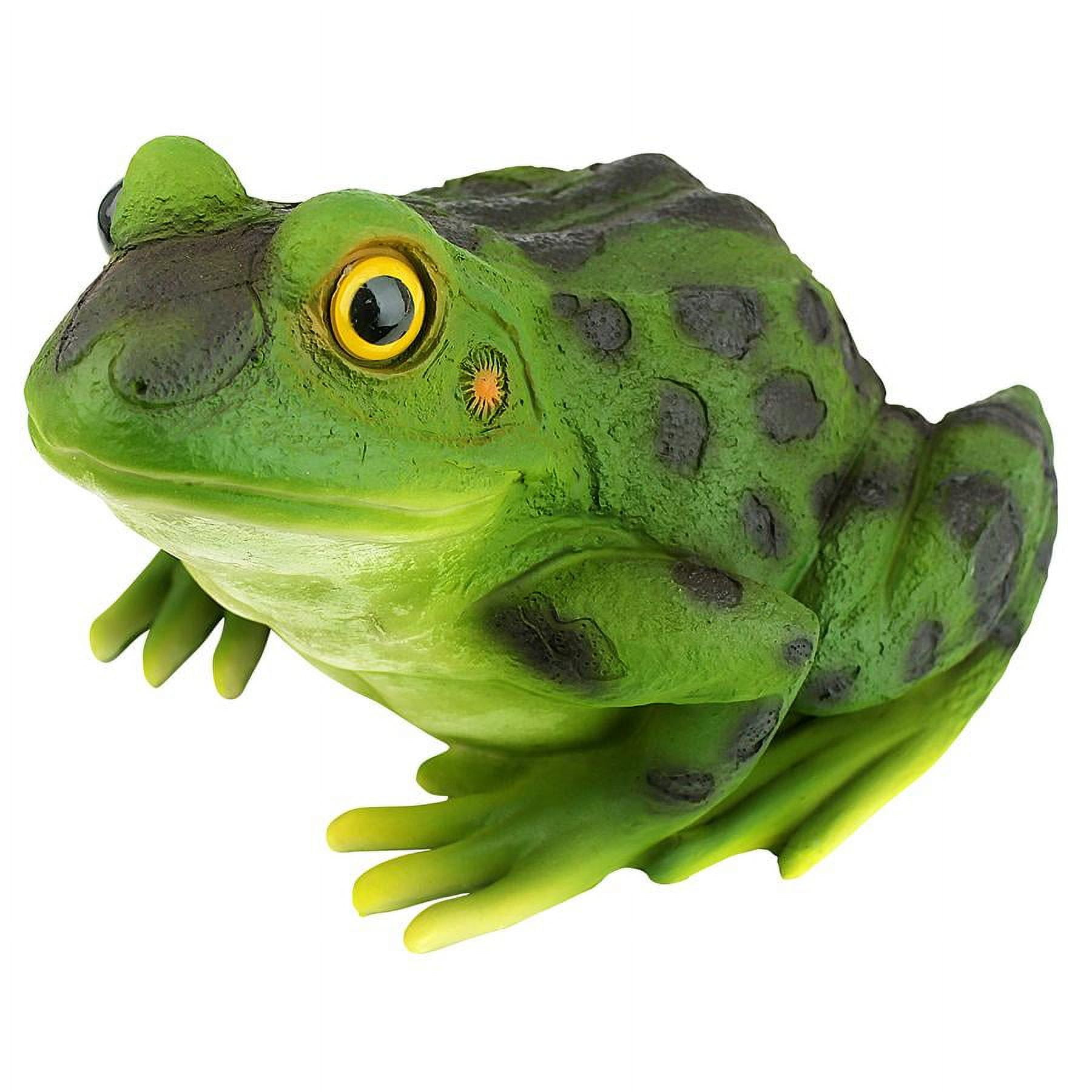 Design Toscano Ribbit The Frog Garden Toad Statue, 9 Inch Polyresin ...
