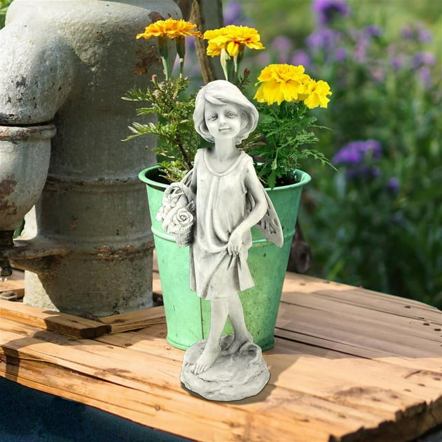 Design Toscano Rose Garden Fairy with Basket Statue - Walmart.com