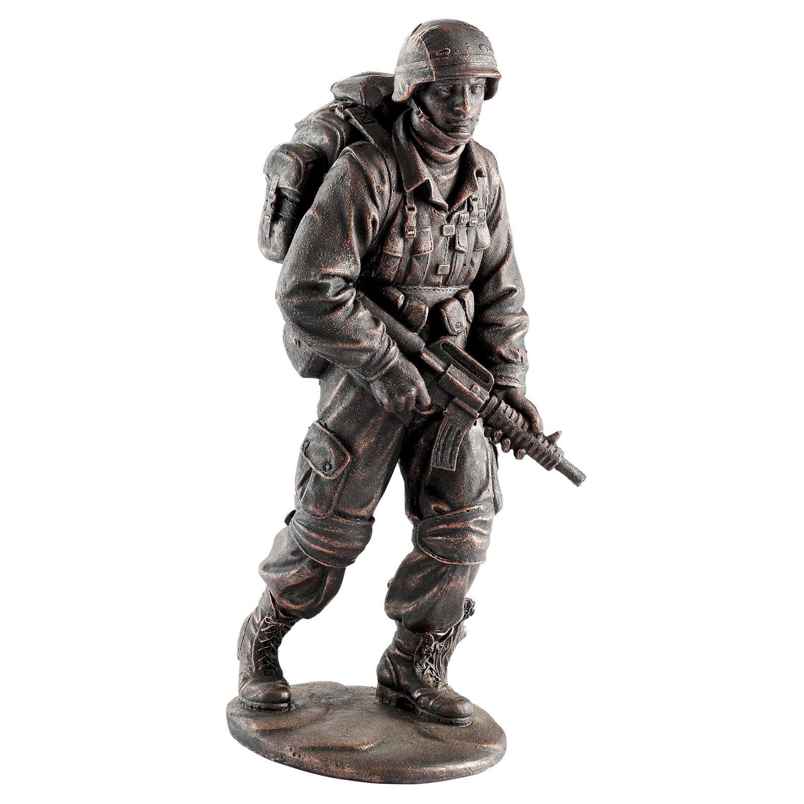 Design Toscano Military Soldier Statue, Bronze Finish, Resin, 11-inch ...