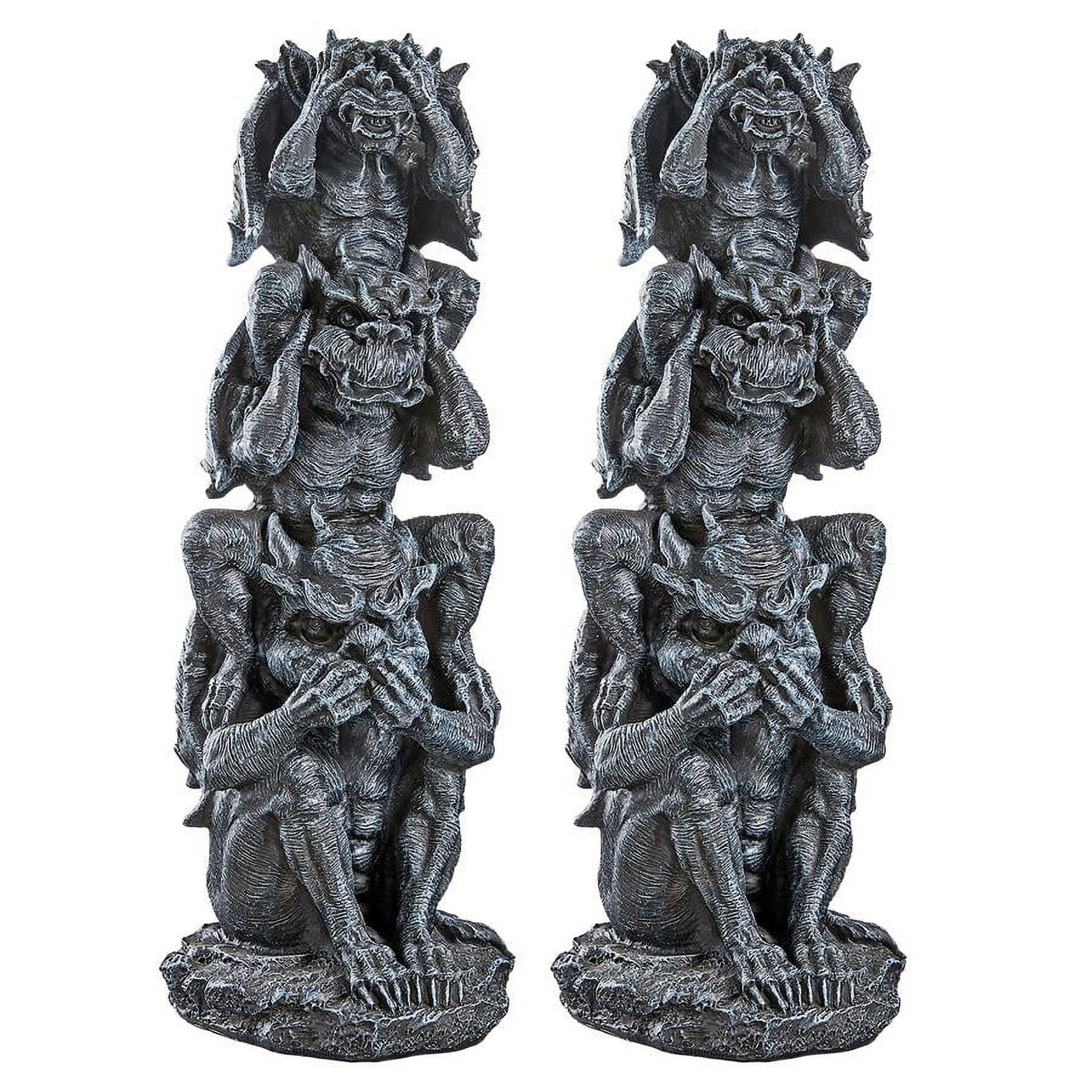 Design Toscano See Hear Speak No Evil Garg Totems: Set Of 2 - Walmart.com