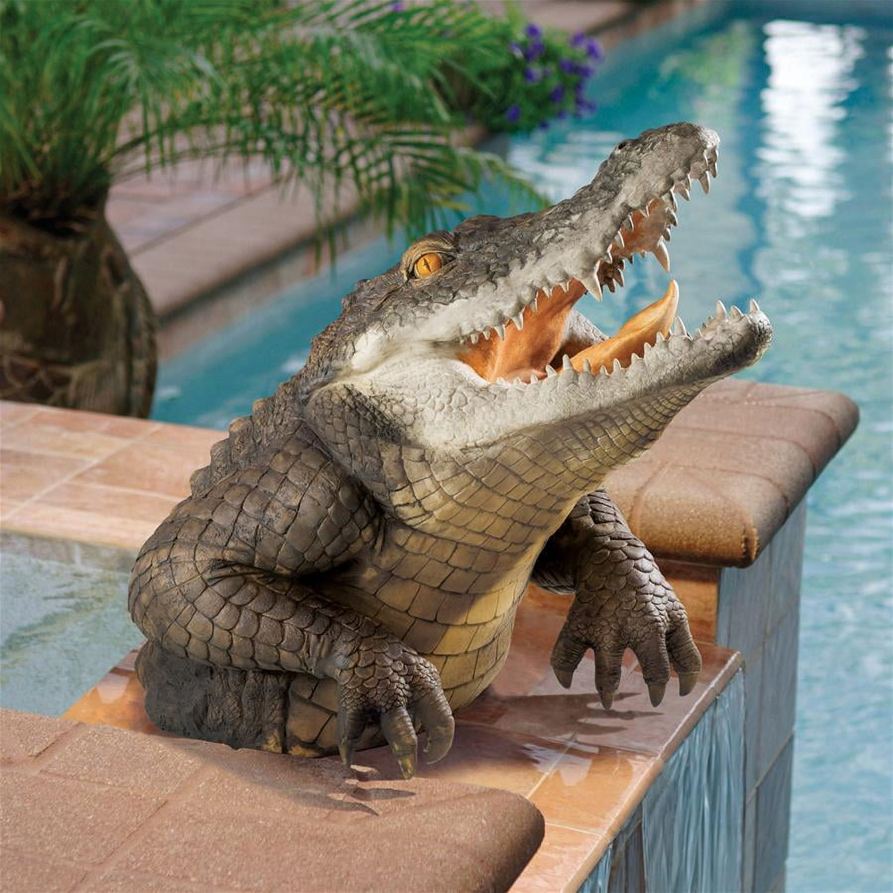 Design Toscano Snapping Swamp Gator Statue - Walmart.com