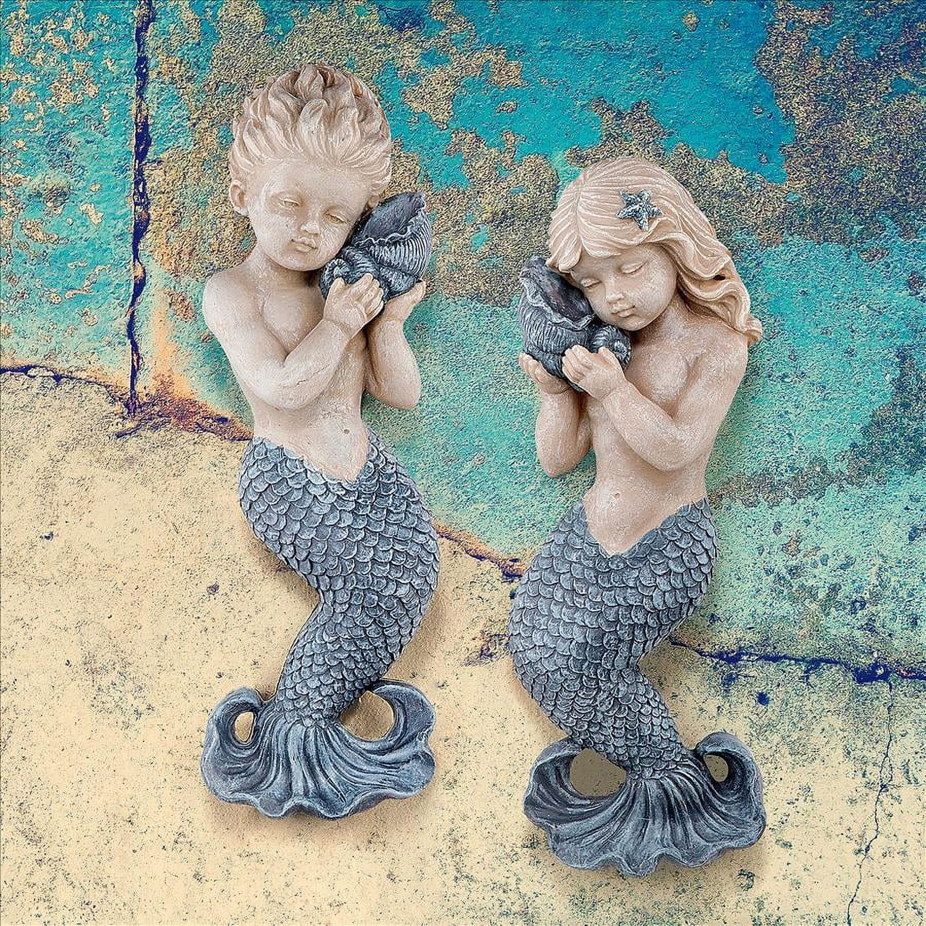 Design Toscano Sounds of the Sea Mermaid Wall Sculptures - Walmart.com