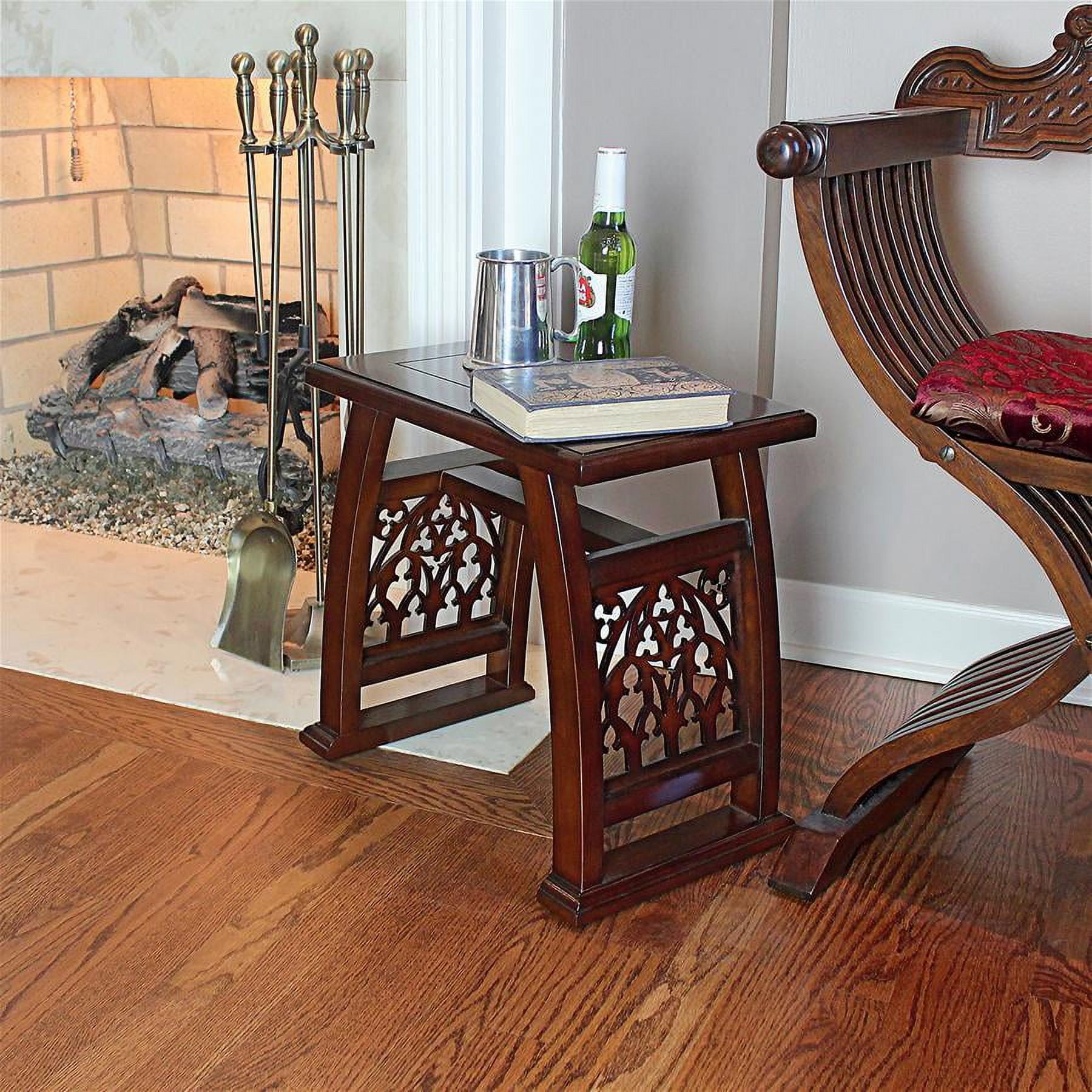 Design Toscano St. Thomas Aquinas Gothic Wooden Stool - Walmart.com