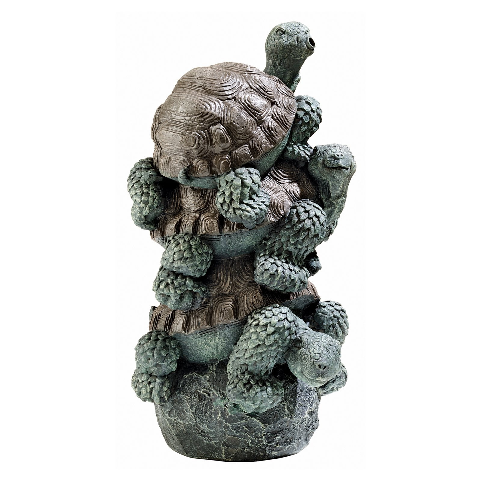 Design Toscano Stacked Turtles Spitter Piped Statue - Walmart.com
