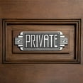 Design Toscano Streamlined Art Deco Cast Iron Private Room Door Sign ...