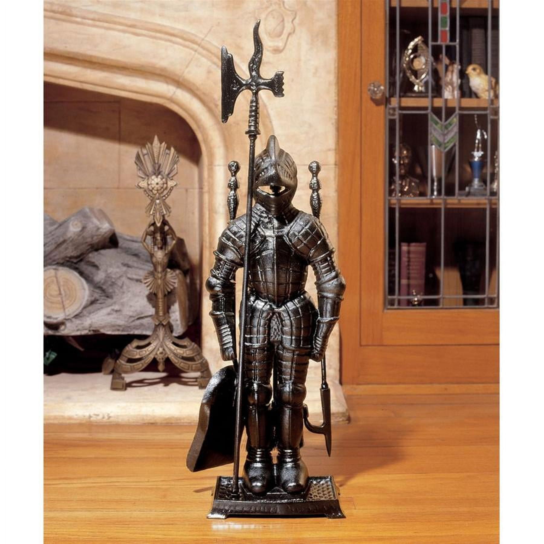 Design Toscano The Black Knight Fireplace Tool Ensemble - Walmart.com