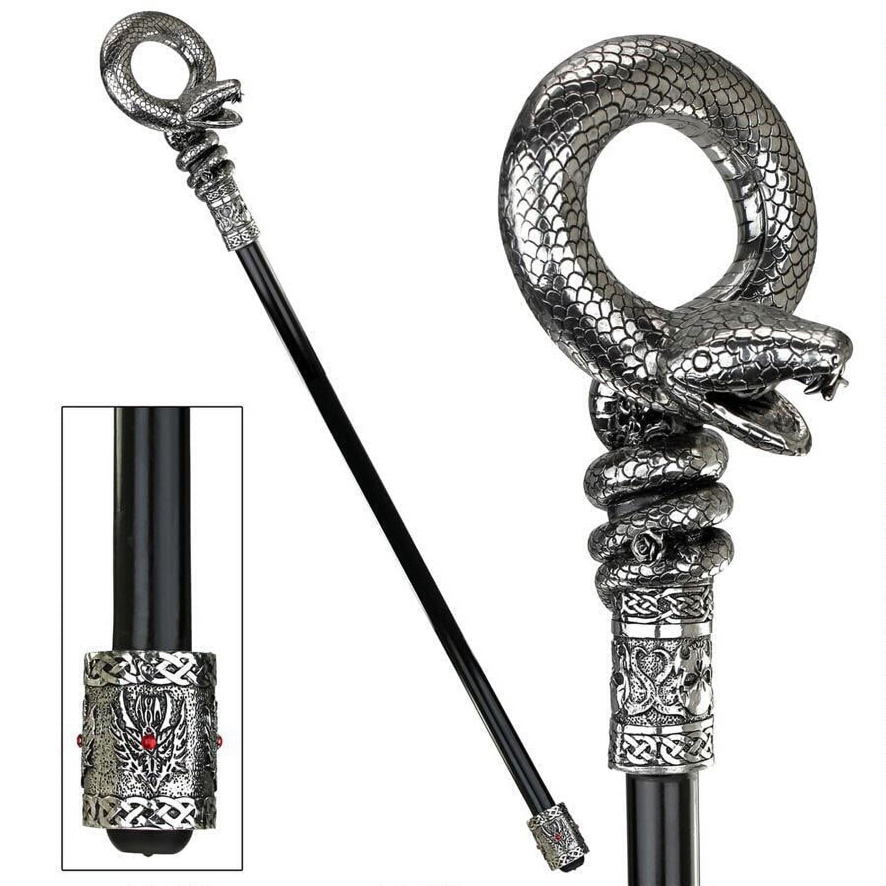 Design Toscano Medusa's Snake Walking Stick, Collectible Serpent Cane ...