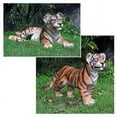 Design Toscano The Grand-Scale Tiger Cub Statues: Standing Cub & Lying ...