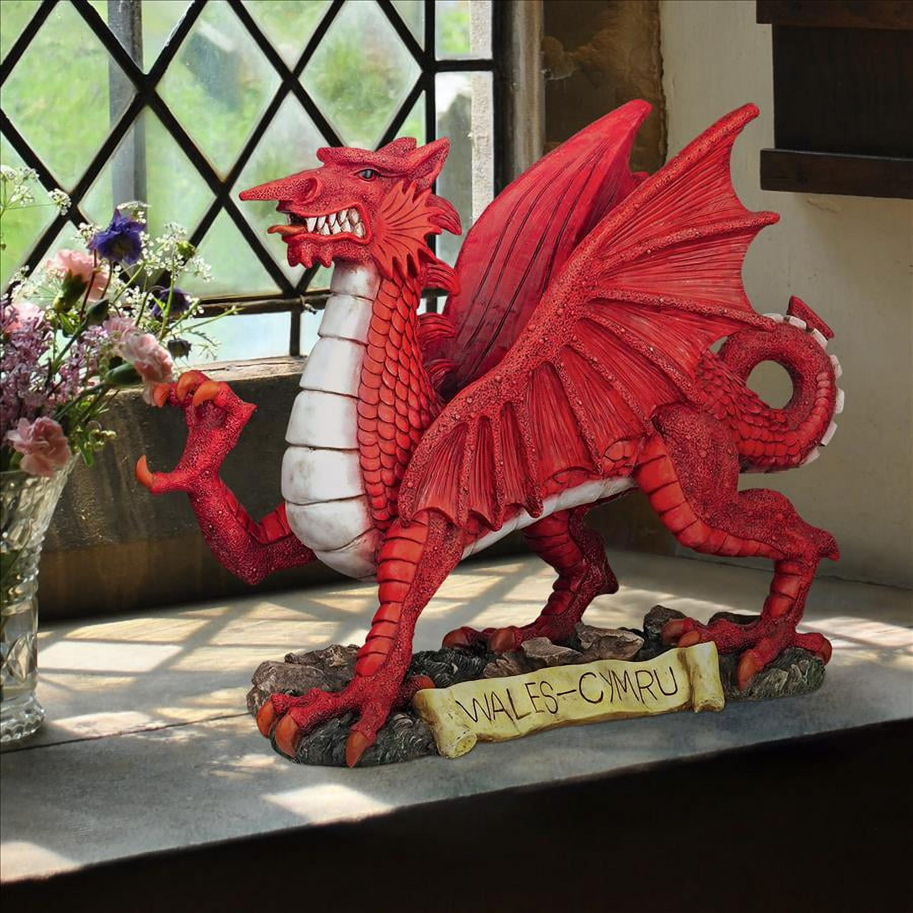 Design Toscano The Red Welsh Dragon Statue Collection: Medium - Walmart.com