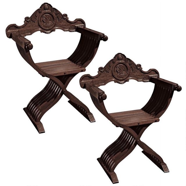 Design Toscano The Savonarola Chair: Set of Two - Walmart.com