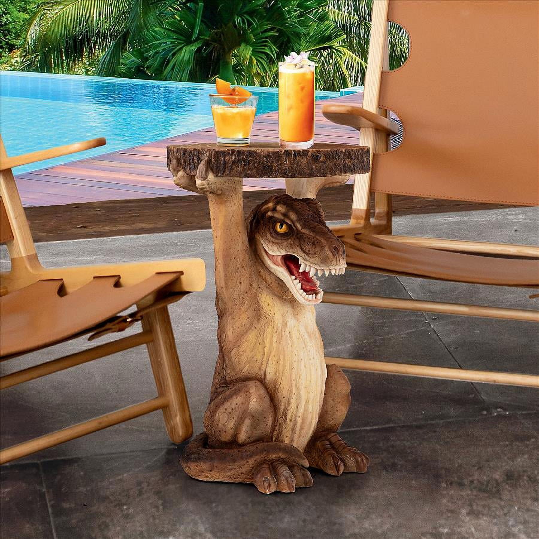 Design Toscano Tyrant T-Rex Sculptural Dinosaur Side Table - Walmart.com