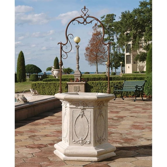 Design Toscano Architectural Garden Well, Outdoor Yard Decor with Resin ...