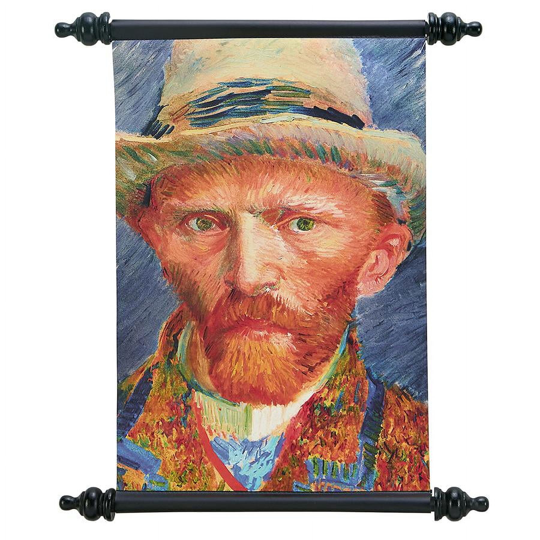 Design Toscano Vincent van Gogh Self Portrait (1887) Canvas Wall Scroll ...
