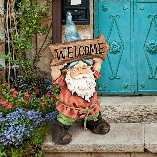 Design Toscano Welcoming Willie Garden Gnome Greeter Statue - Walmart.com