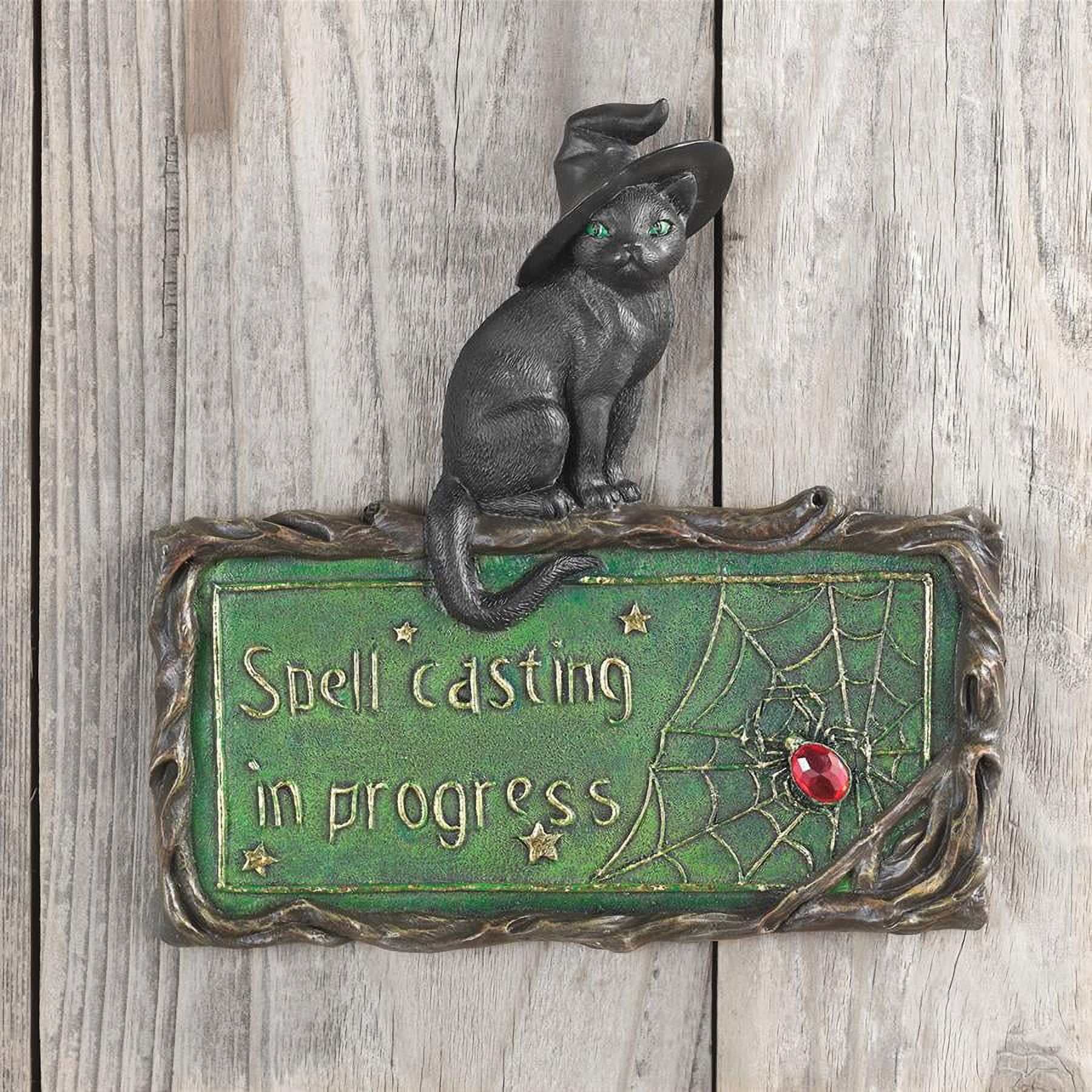 Design Toscano Witch's Cat Spell-Casting Wall Sculpture - Walmart.com