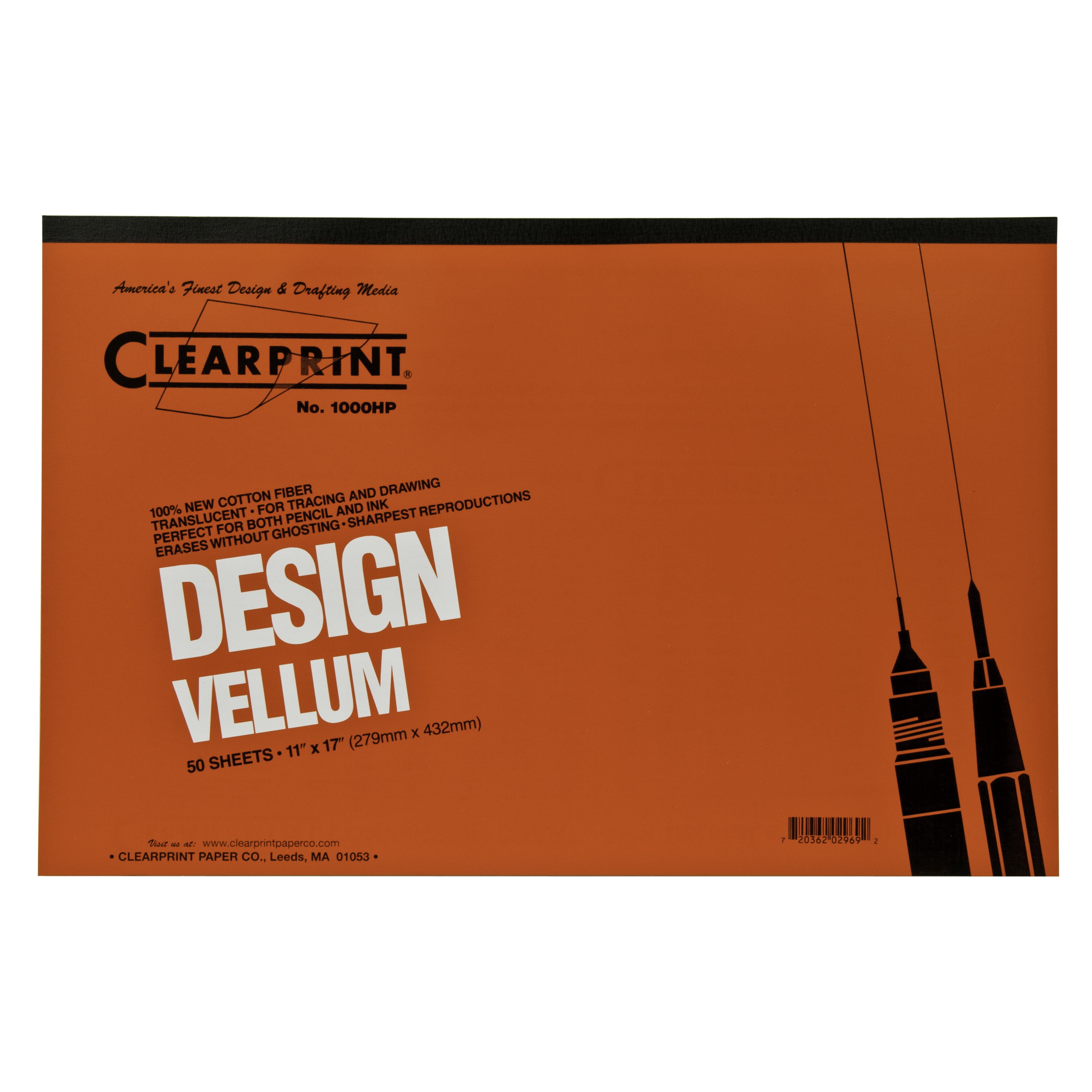 Design Vellum Paper, 16lb, 11 X 17, Translucent White, 50/pad | Bundle ...