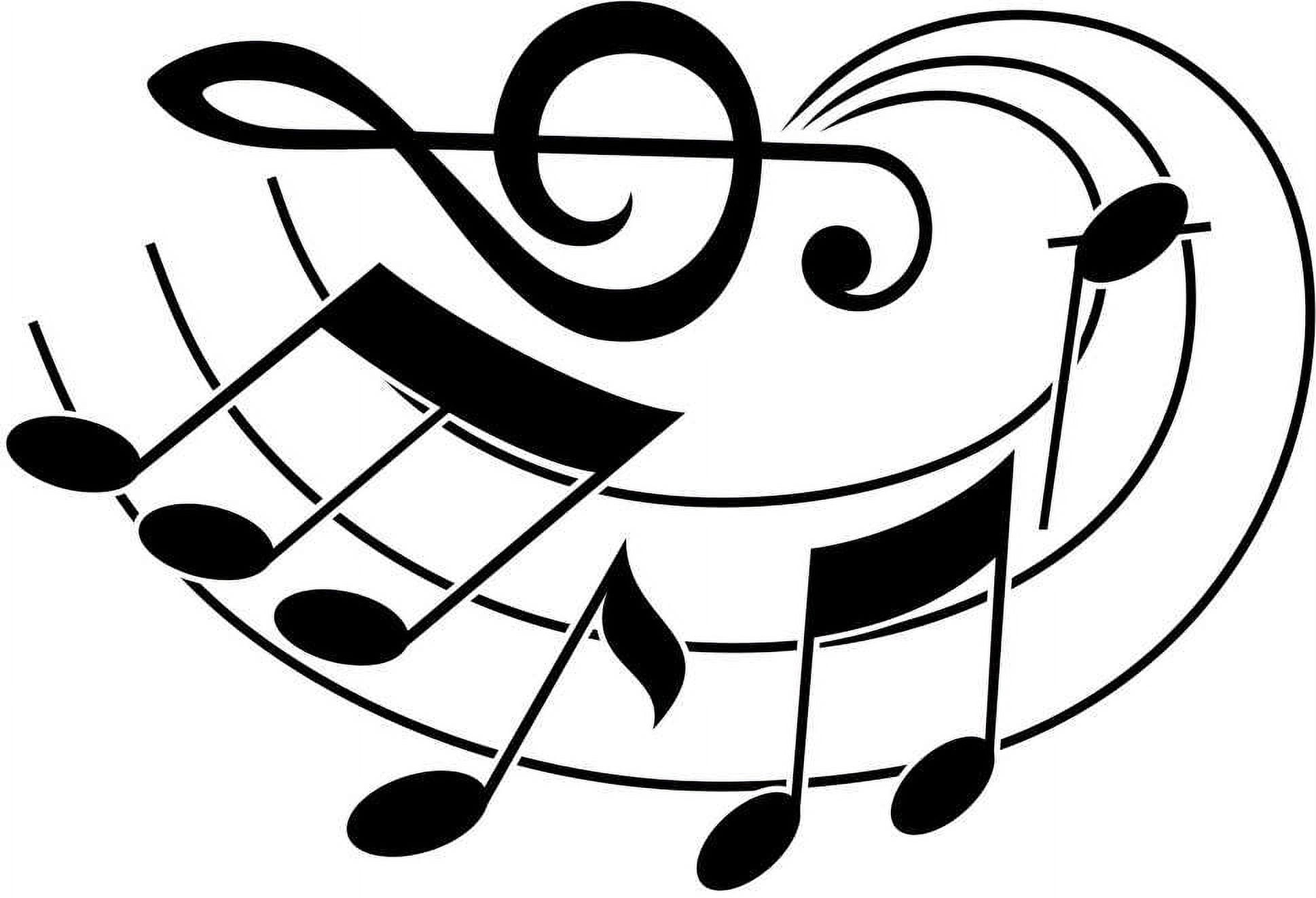 Design With Vinyl Artwork music Music Notes String Treble (G2) G-Clef ...