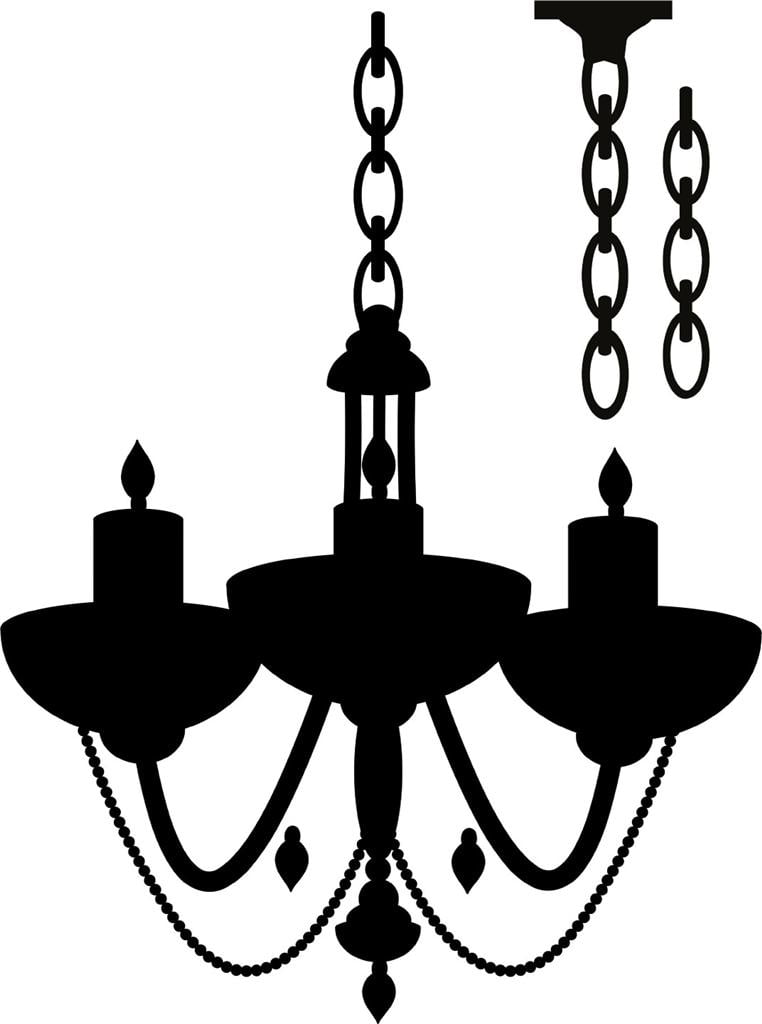 Design With Vinyl Chandelier 2 Artwork living room Ceiling Hanging ...