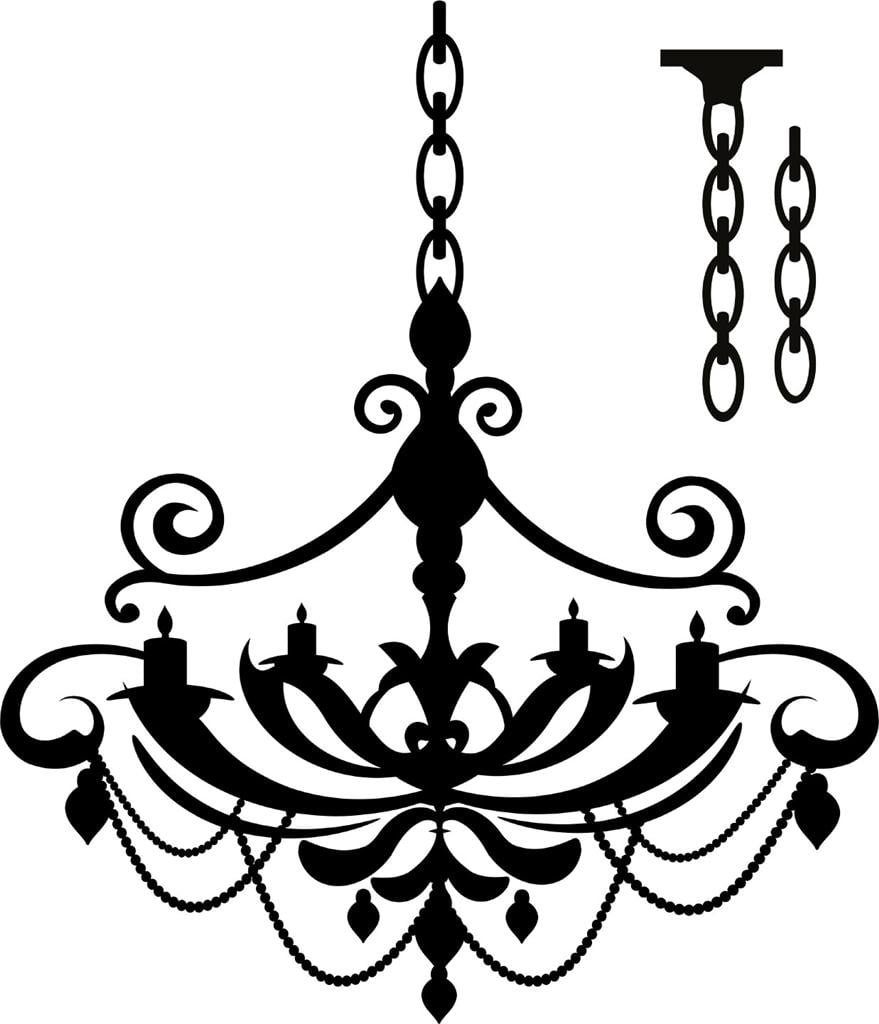 Design With Vinyl Chandelier 3 Artwork living room Hanging Light ...