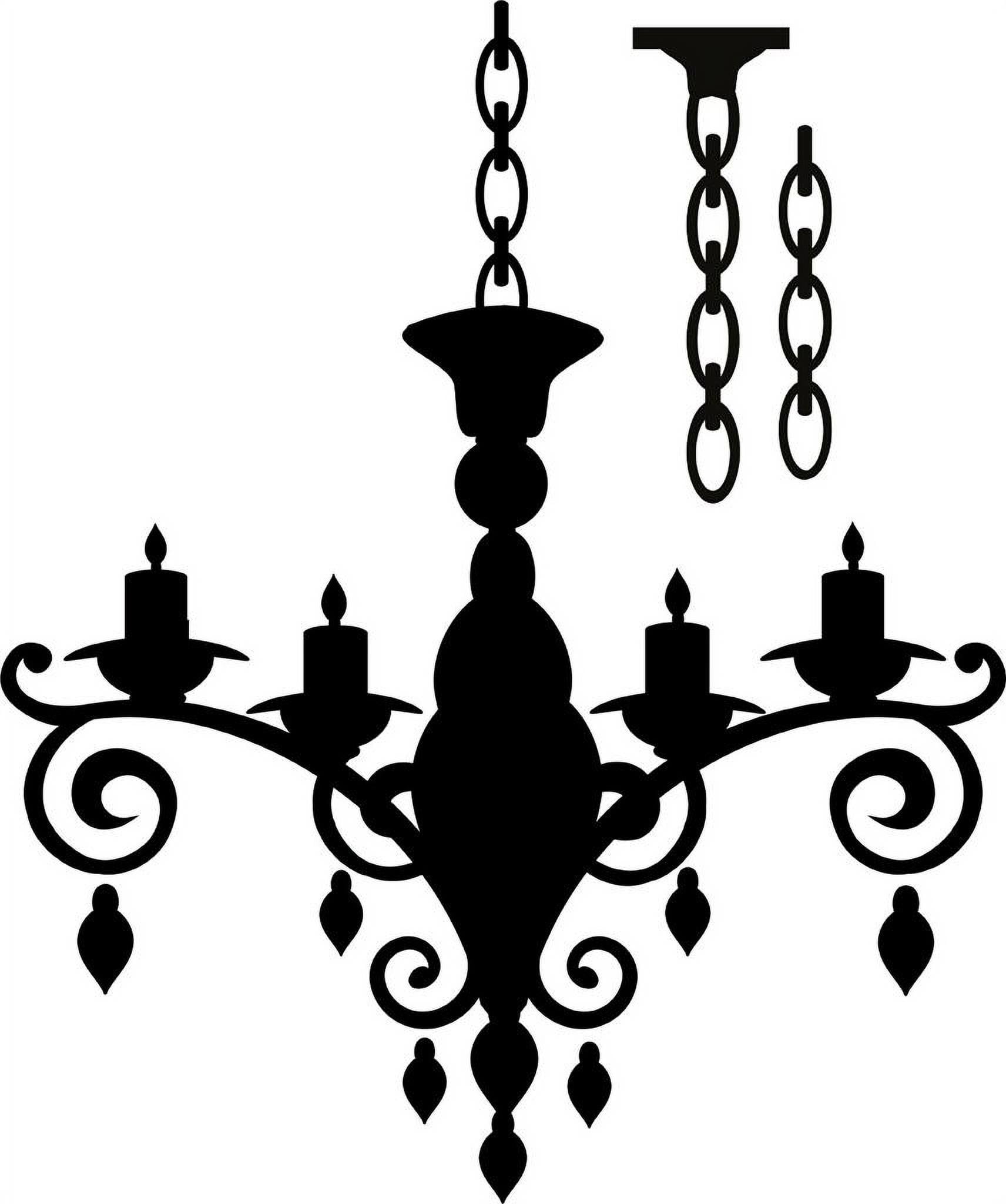 Design With Vinyl Chandelier 5 Artwork living room Hanging Light ...