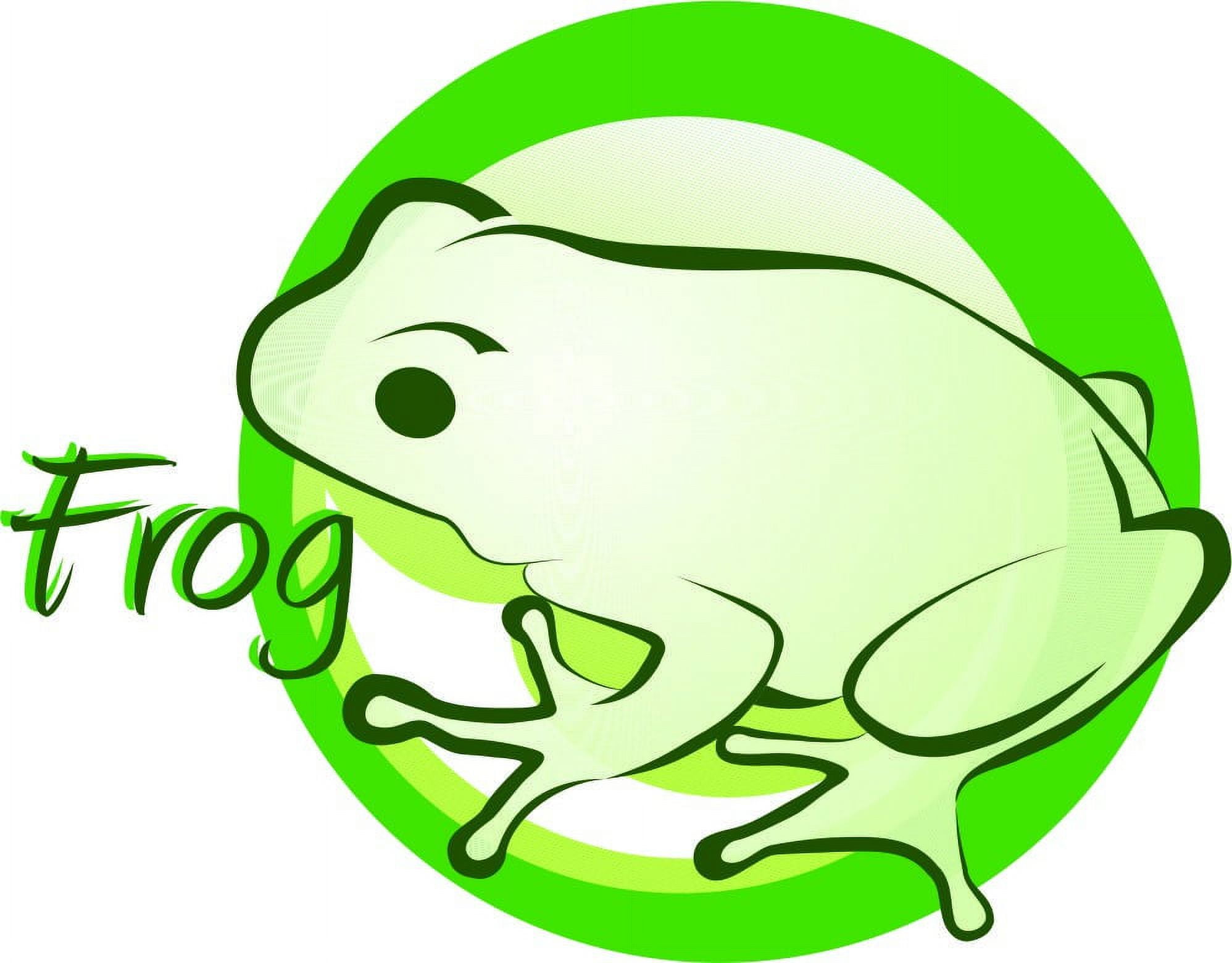 Design With Vinyl Frog Artwork animal Green Frog Art Bull Frog Wall ...