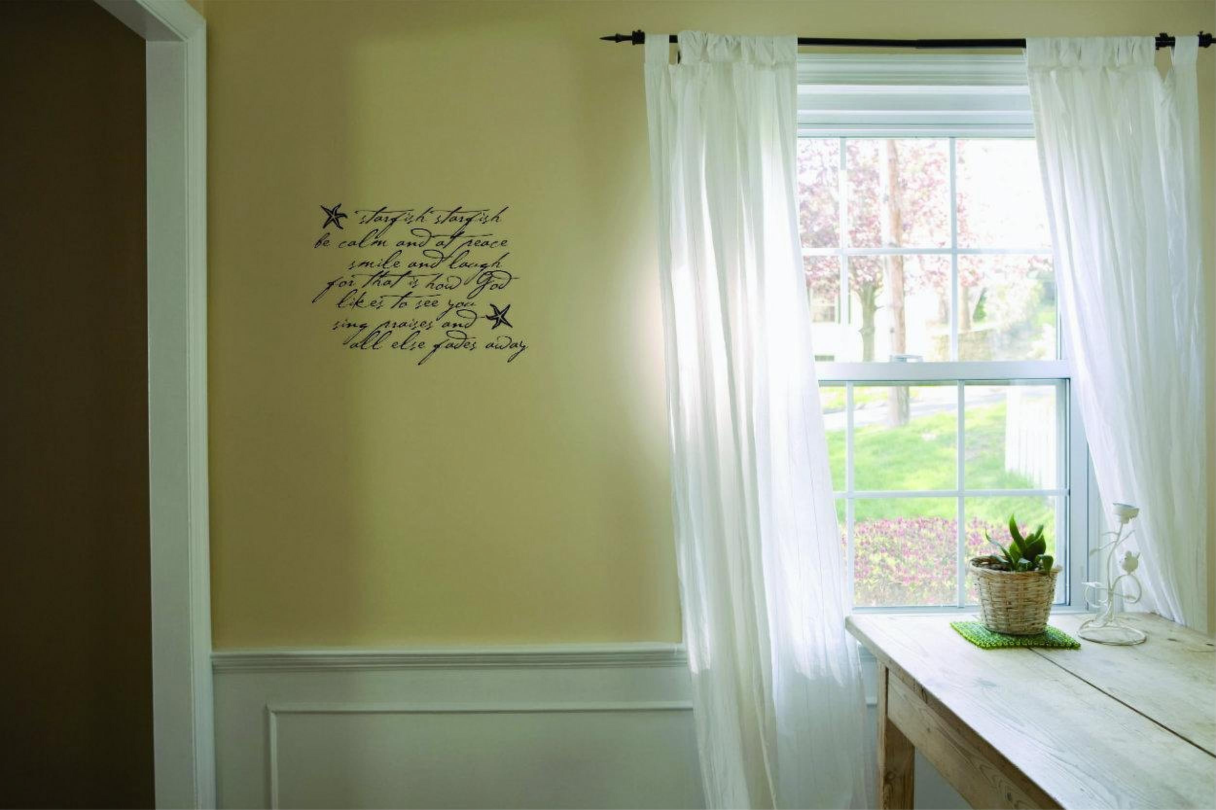 Design With Vinyl Home Wall Decals Starfish Be Calm And At Peace Smile ...