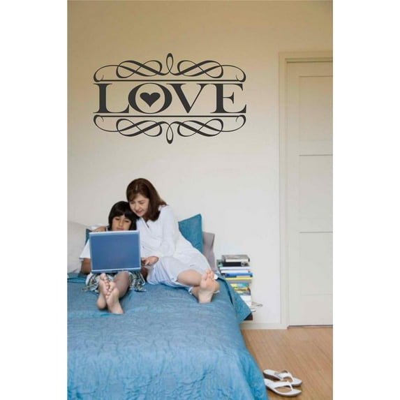 Design With Vinyl Love with Art Design Artwork Beloved Happiness Dear to Heart Forever Large Big ...