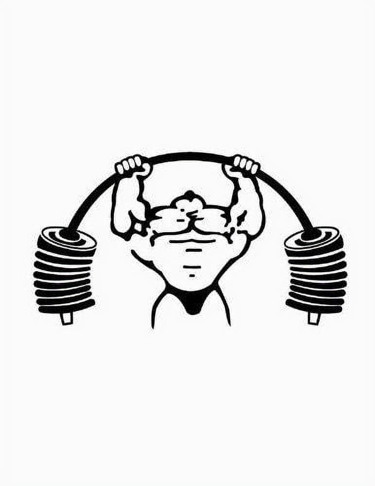 Design With Vinyl Artwork Powerhouse Gym Muscular Man Bodybuilder Wall ...