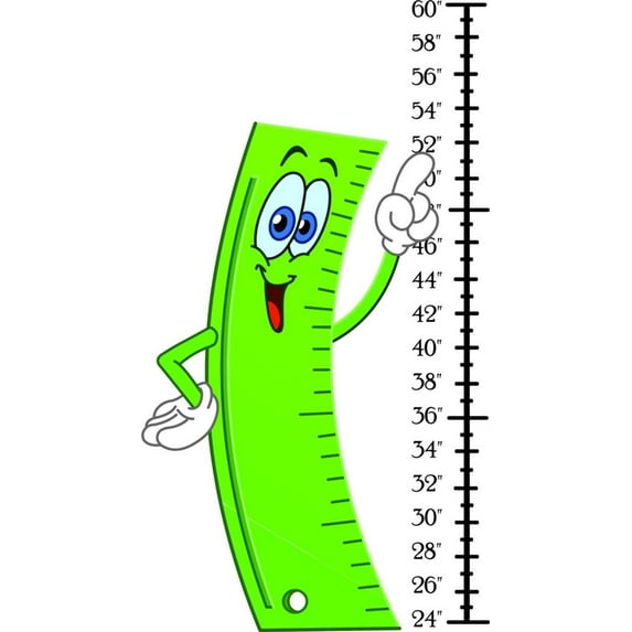 Design With Vinyl Artwork Ruler Growth Chart Mark Child's Hieght By ...