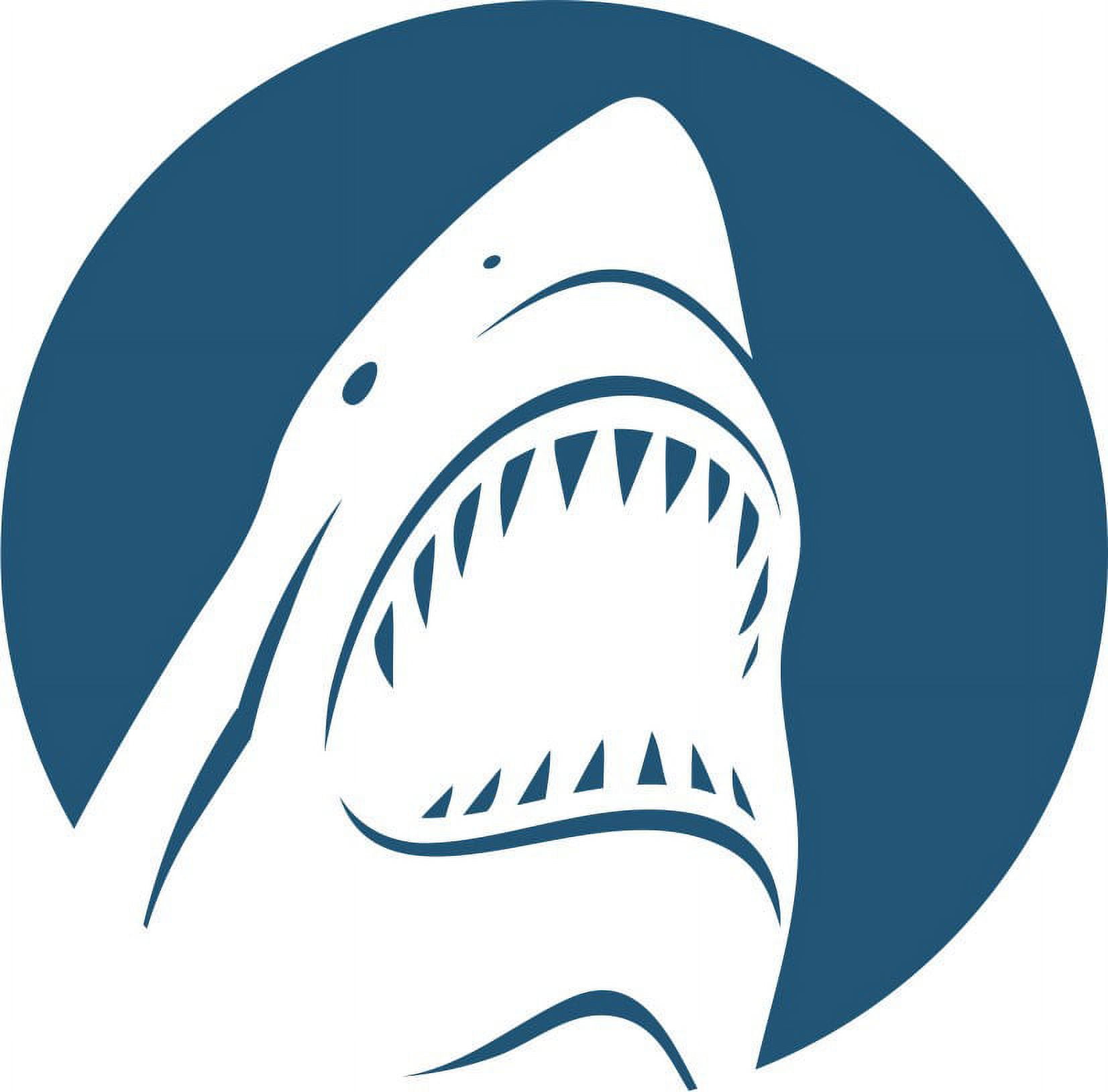 Design With Vinyl Artwork Shark Shark Face Logo Aggression Teeth Great ...