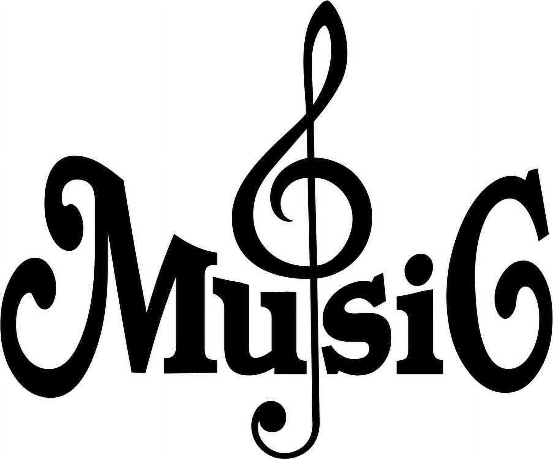 Design With Vinyl Artwork music Music Notes Play Treble (G2) G-Clef ...
