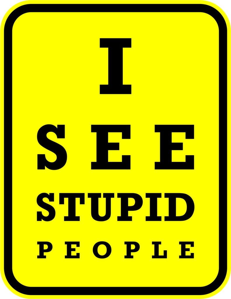 Design With Vinyl I See Stupid People Artwork Funny Eye Exam Board ...